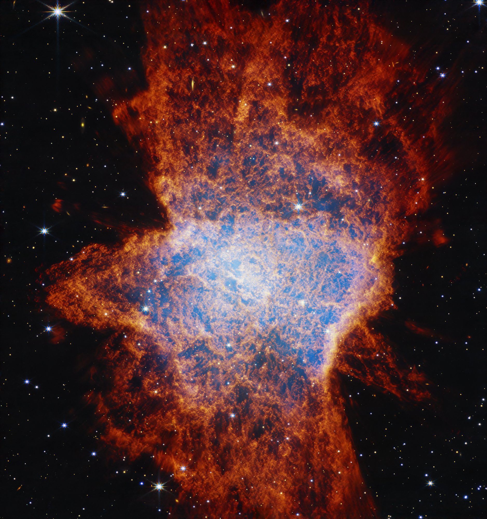 James Webb Telescope Reveals Complex Structure of NGC 6072 Nebula