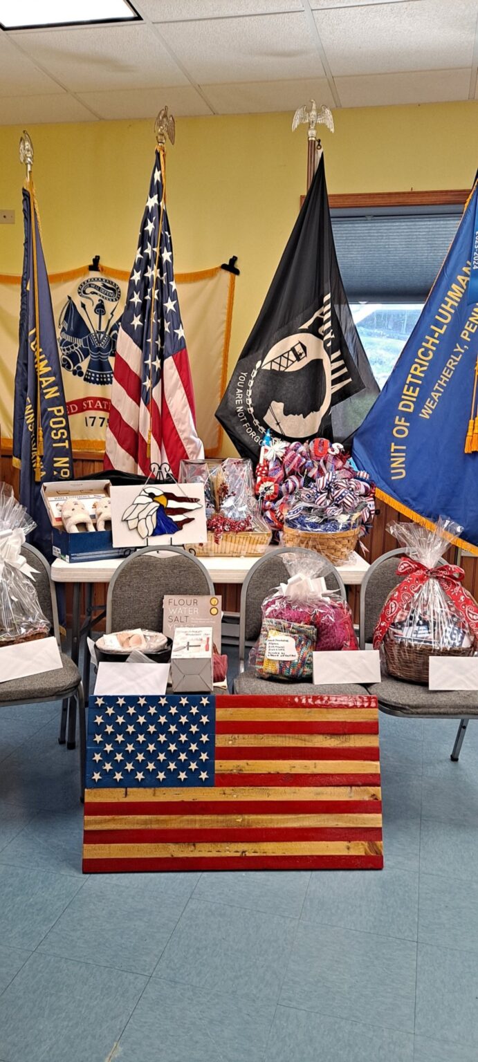 Weatherly American Legion Hosts Veterans Day Ceremony and Prize Event